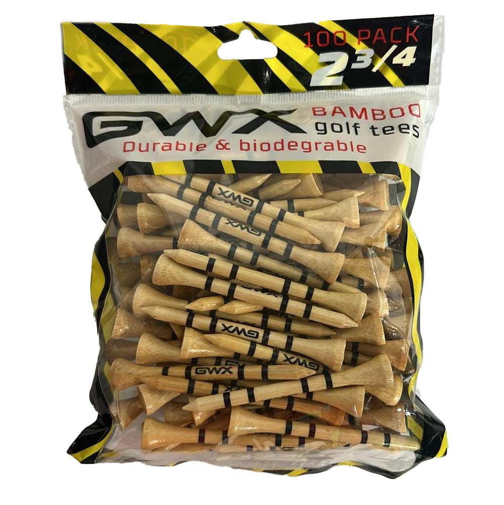 GWX Bamboo Golf Tees - Natural – Golf Warehouse NZ