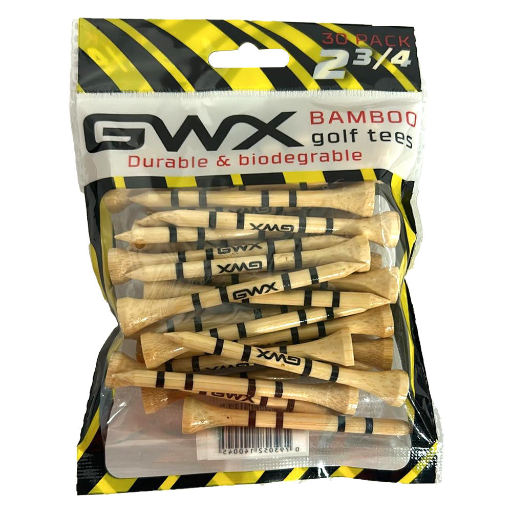 GWX Bamboo Golf Tees - Natural – Golf Warehouse NZ