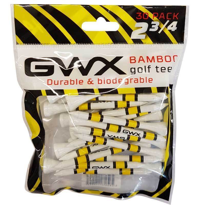 GWX Bamboo Golf Tees - White – Golf Warehouse NZ